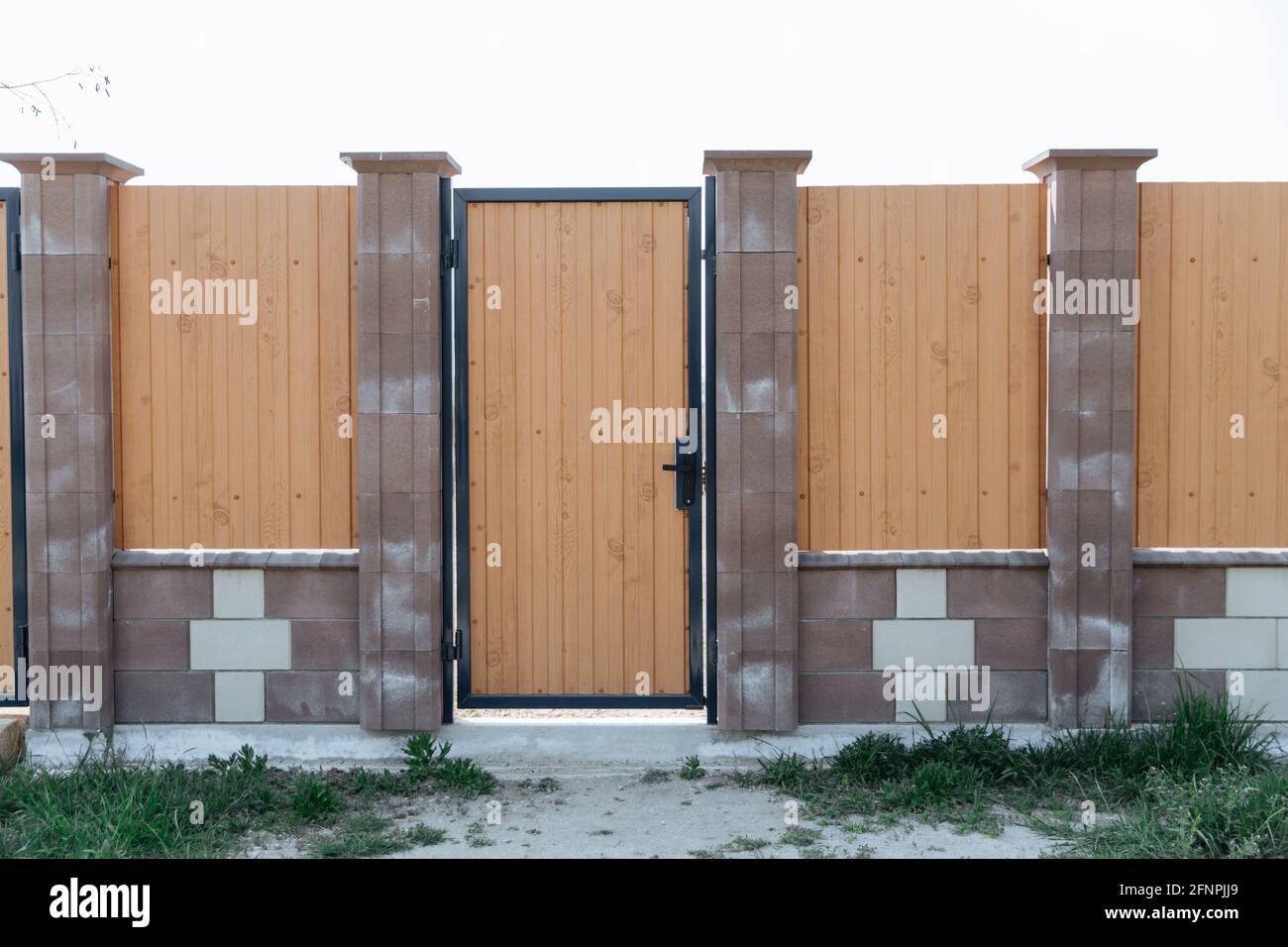 Metal Fence With Stone Pillars IronCraft Fences | The Chatham Style