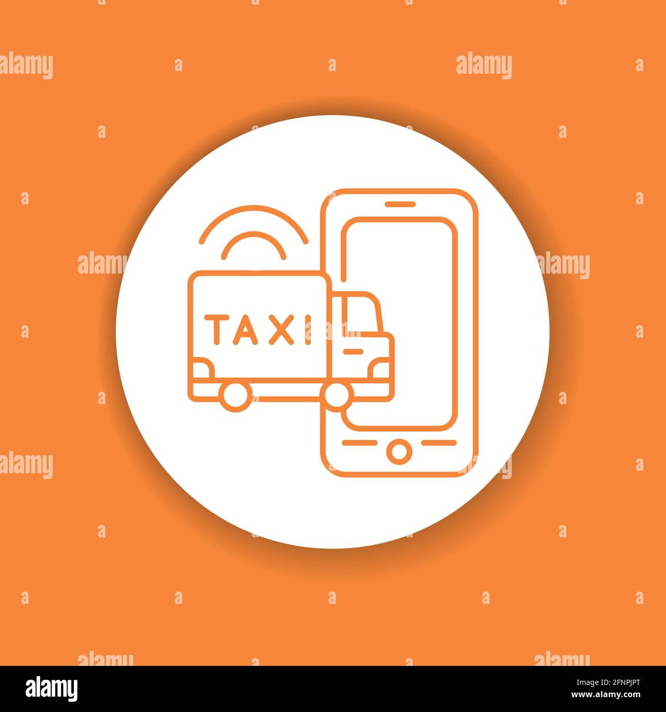 Cargo taxi color glyph icon. Online mobile application order taxi ...