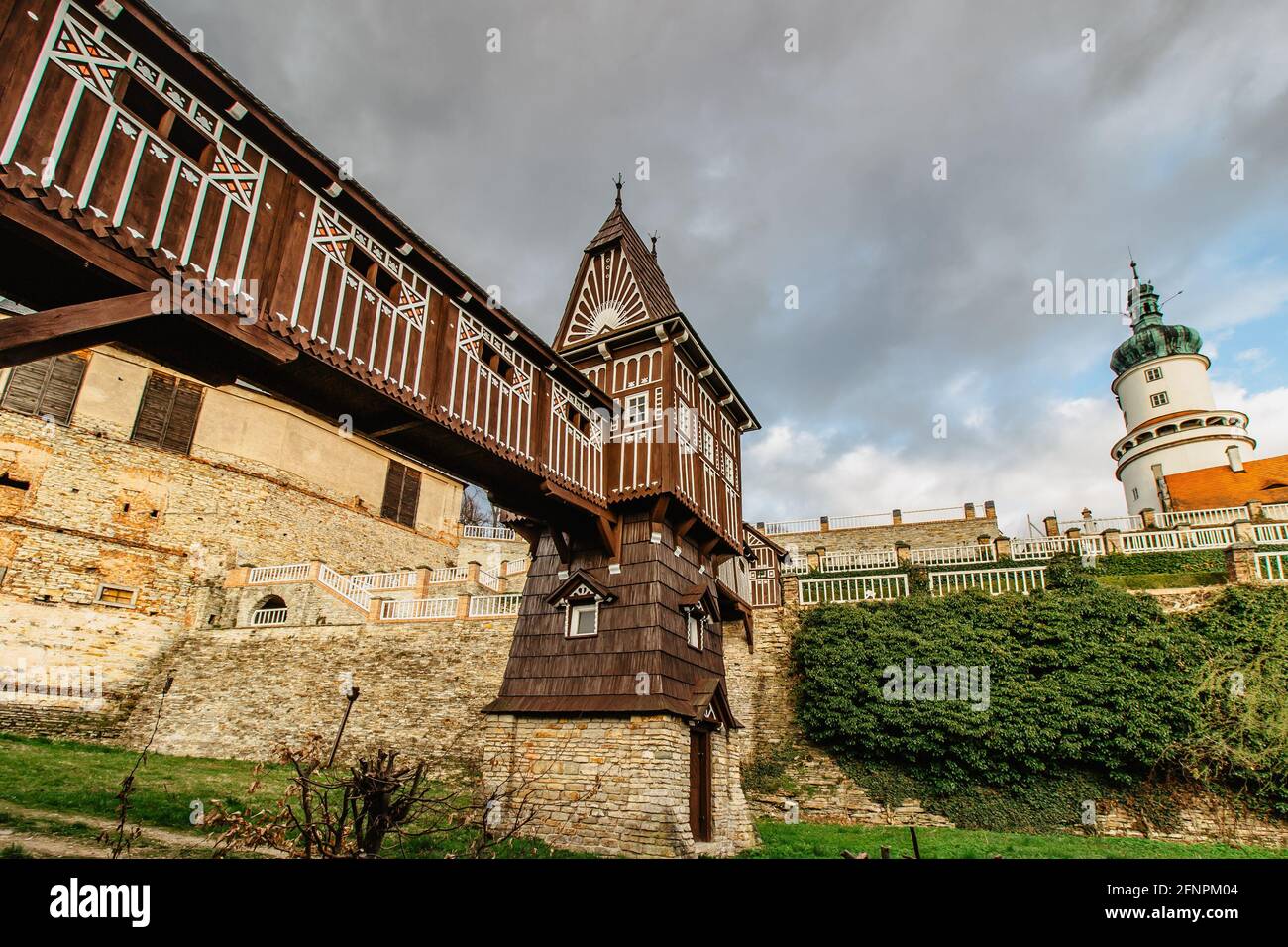 Medieval wooden castle hi-res stock photography and images - Alamy
