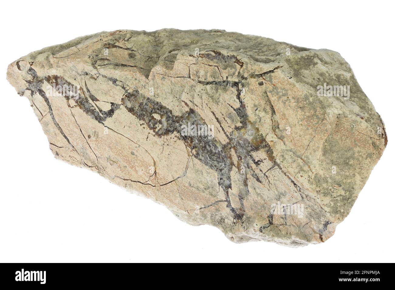 agate from Oberthal, Germany isolated on white background Stock Photo ...