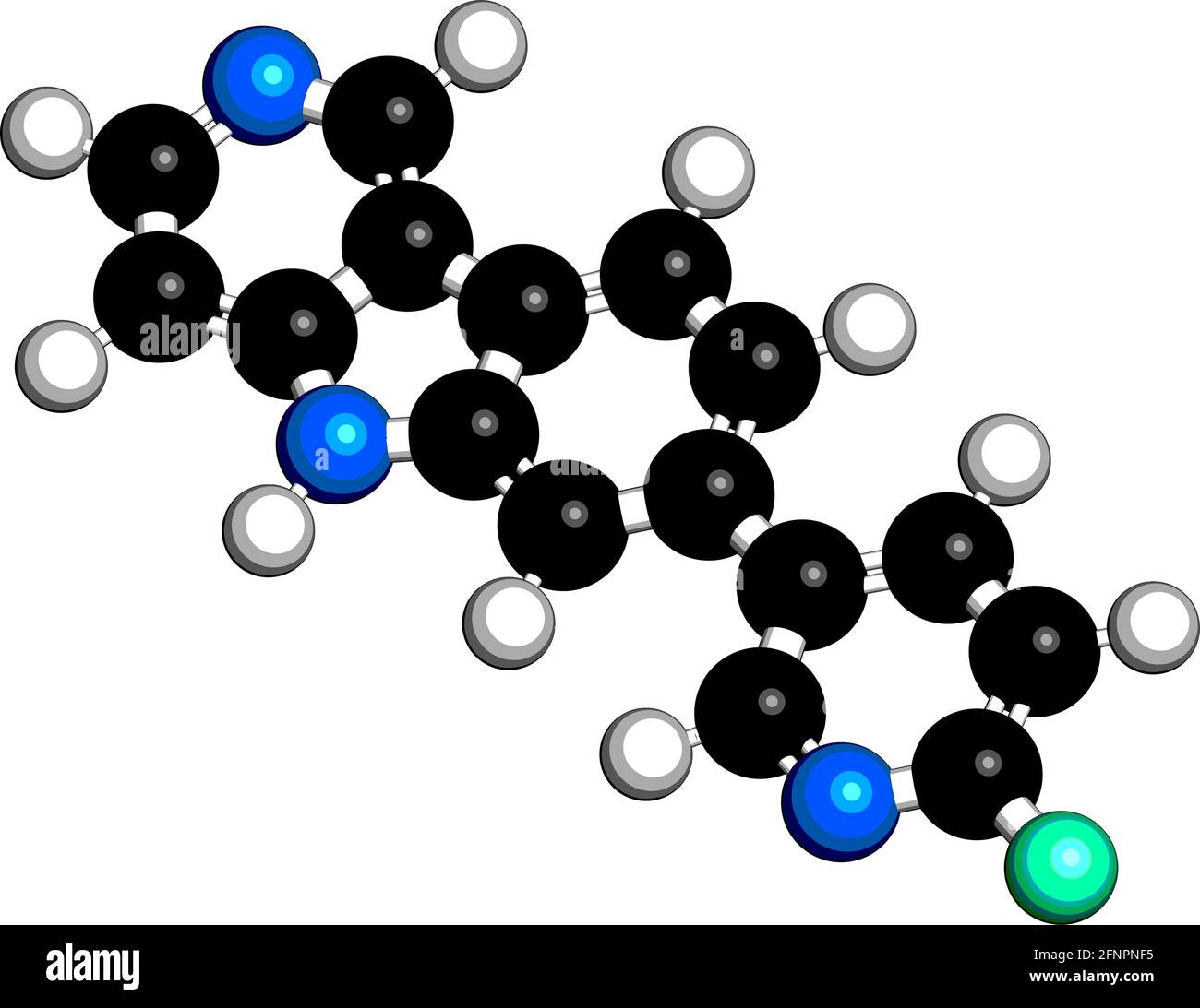 Flortaucipir (18F) diagnostic molecule. Radioactive diagnostic agent ...