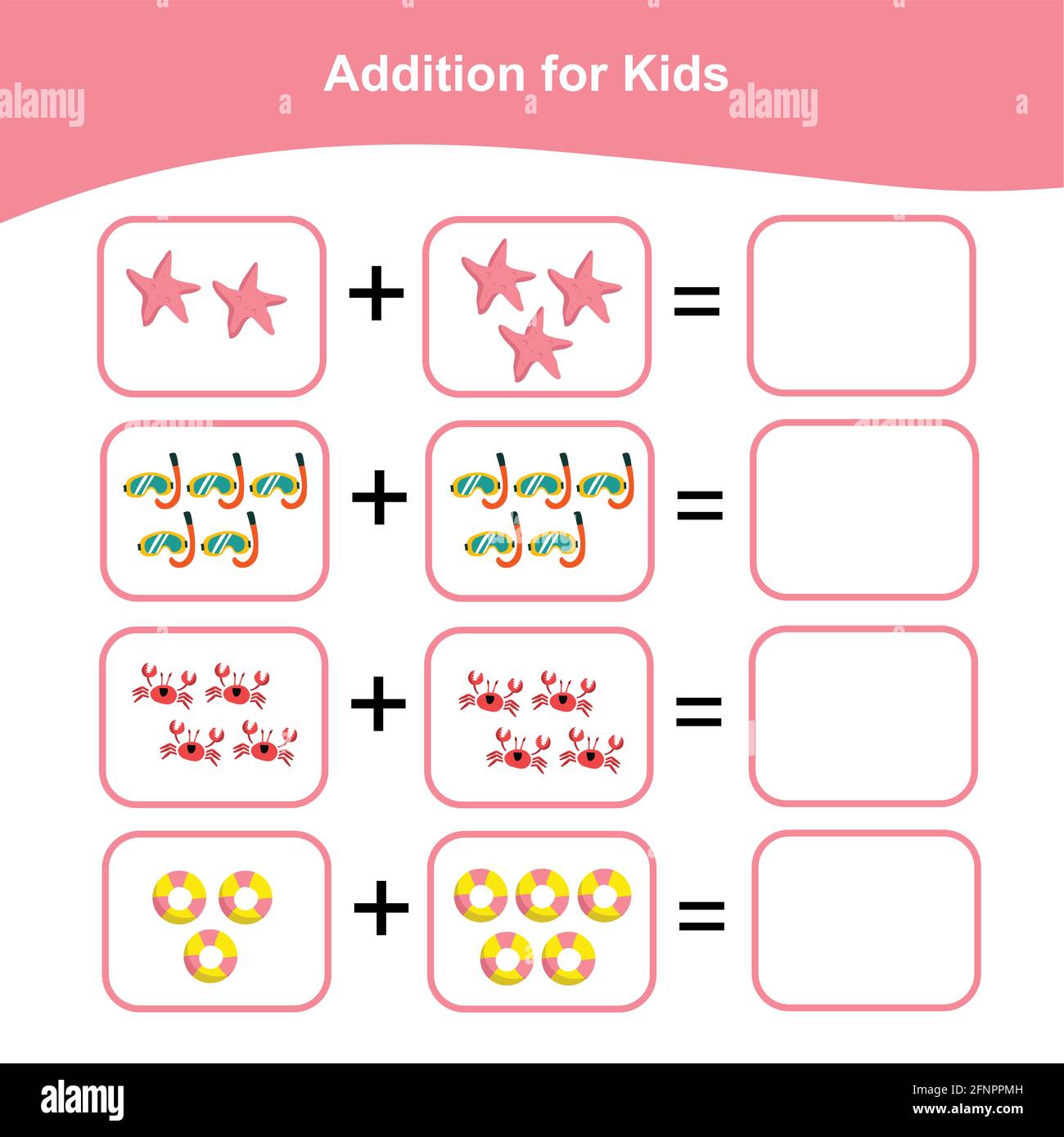 Counting Game for Preschool Children. This worksheet is suitable for ...