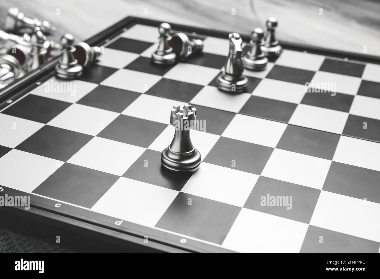 Silver rook game board hi-res stock photography and images - Alamy