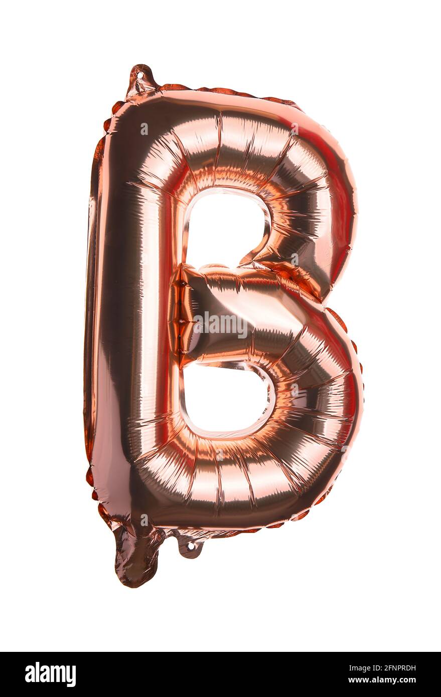 Balloon in shape of letter B on white background Stock Photo - Alamy