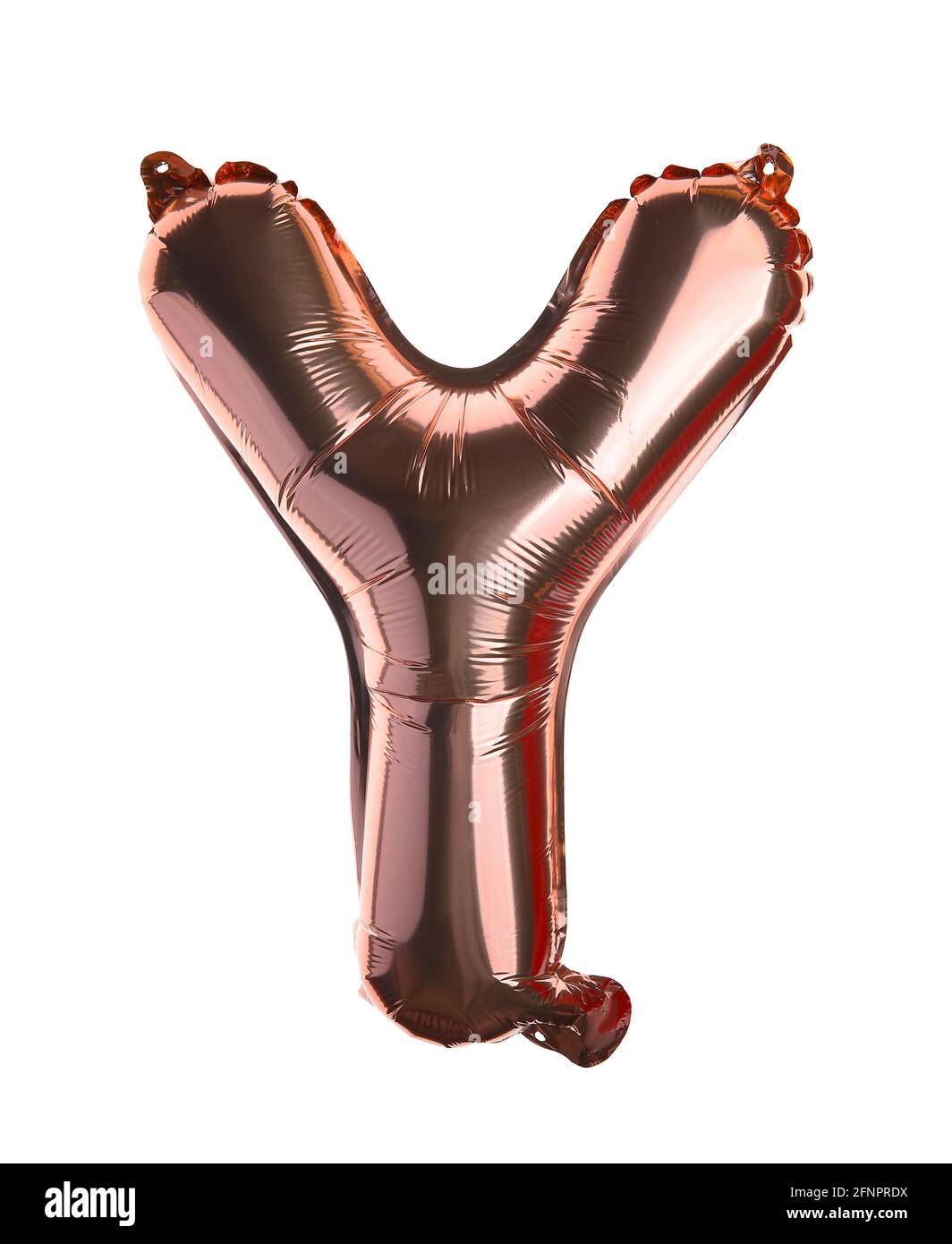 Balloon in shape of letter Y on white background Stock Photo - Alamy