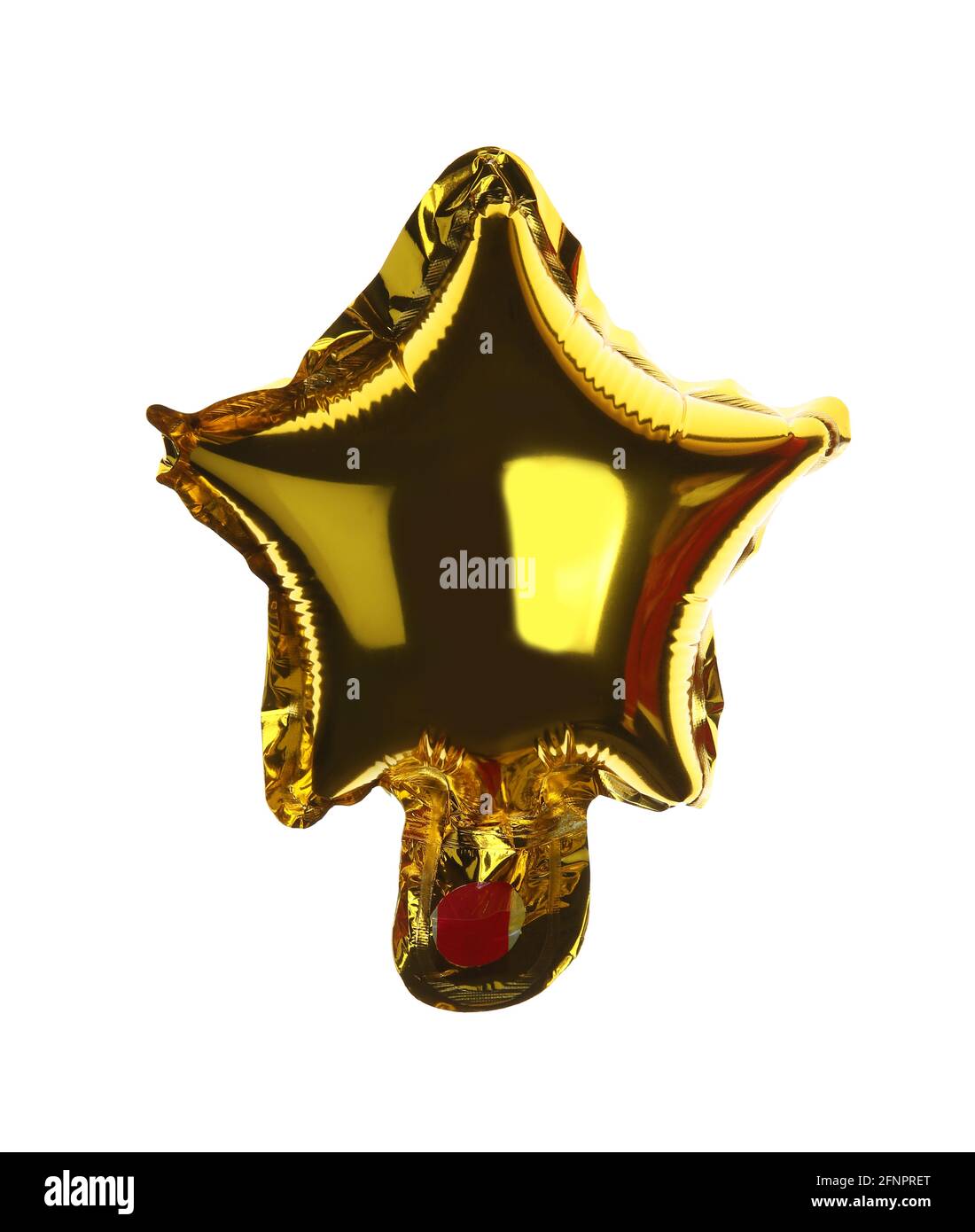Balloon in shape of star on white background Stock Photo - Alamy