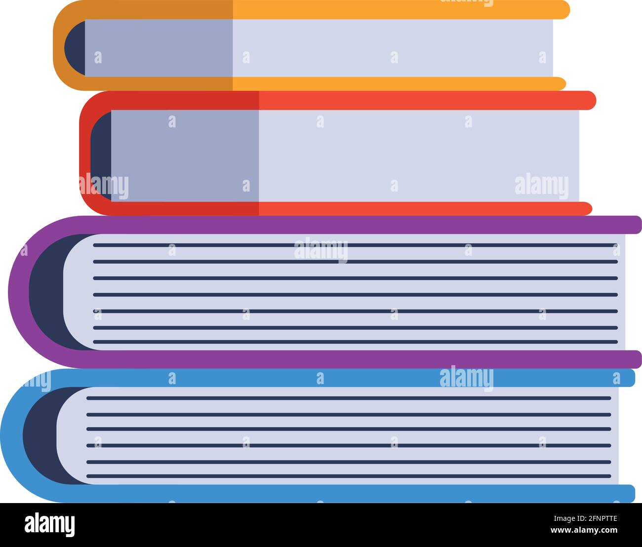 pile text books Stock Vector Image & Art - Alamy