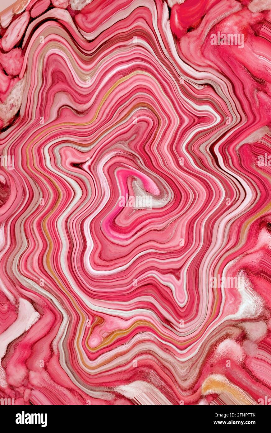 Illustration of gradient coral pink precious stone layers for abstract ...