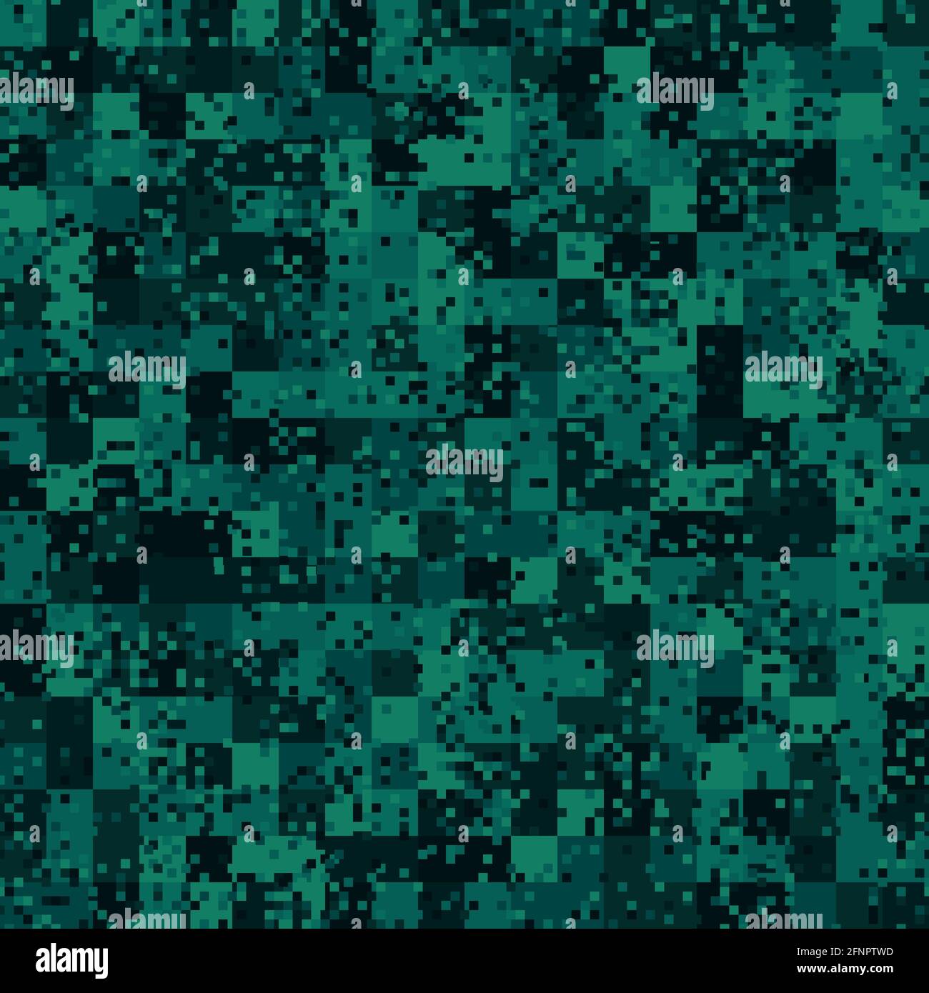 Seamless digital woodland pixel camo texture vector for army textile ...