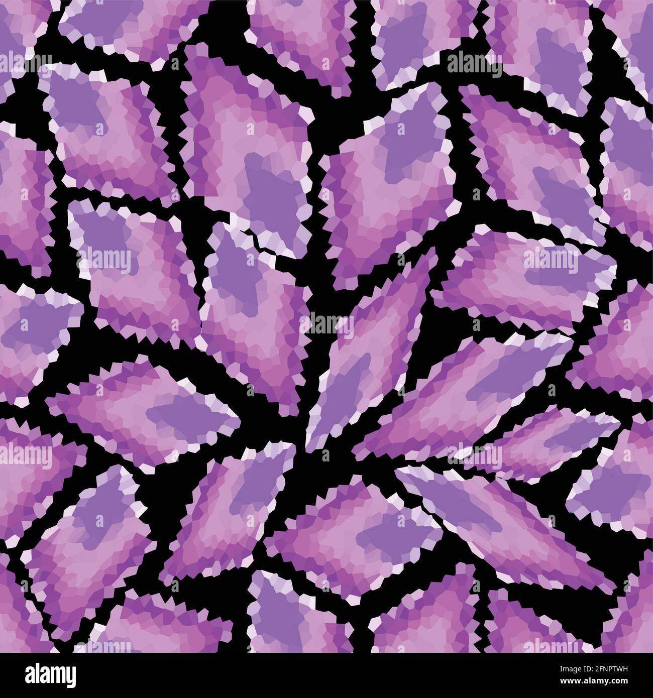 Seamless background with purple mosaic rhombus on the black area Stock ...