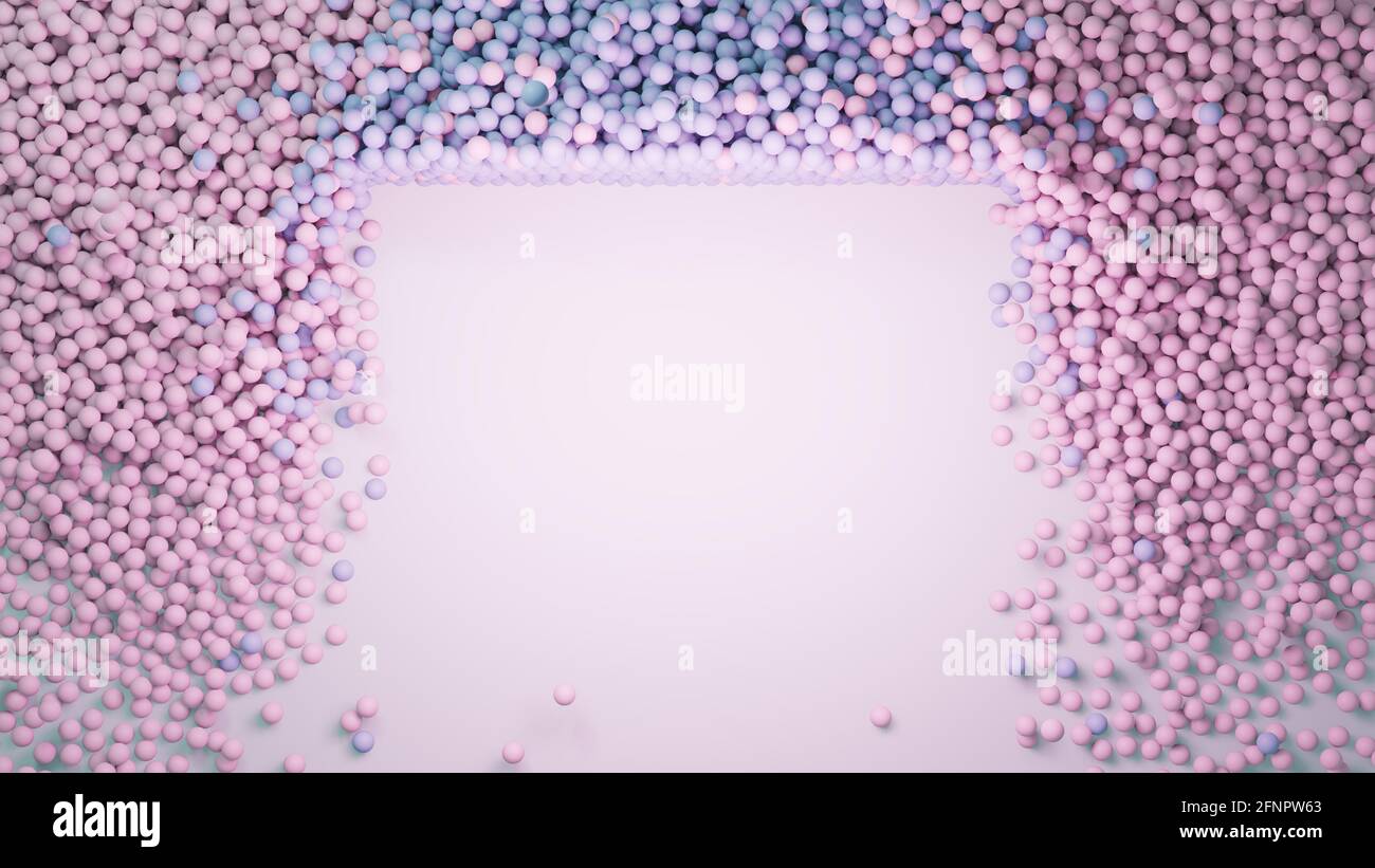 3D Illustration. Colorful bend around a space for your text Stock Photo ...