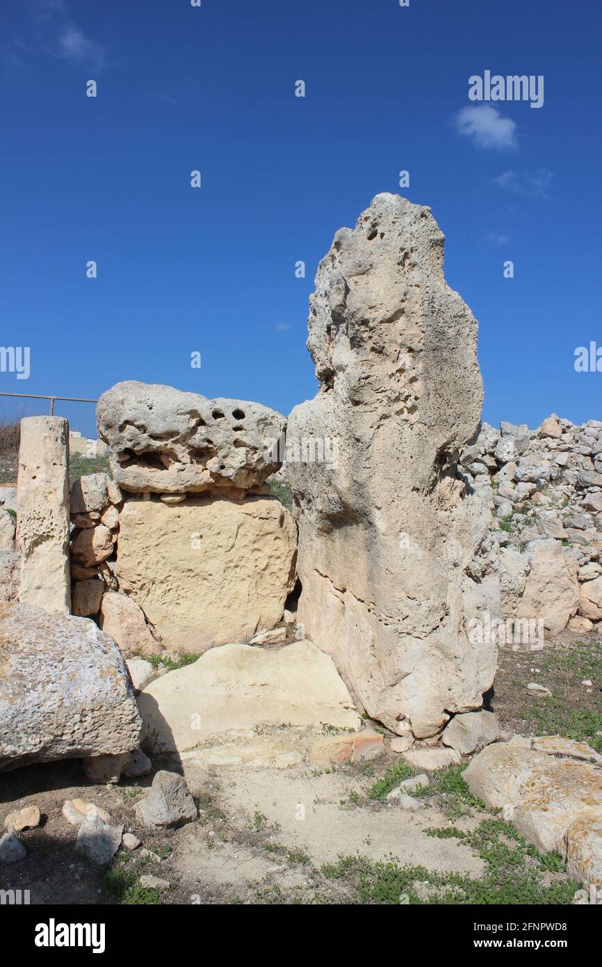 Skorba Prehistoric Temple, Malta Stock Photo - Alamy