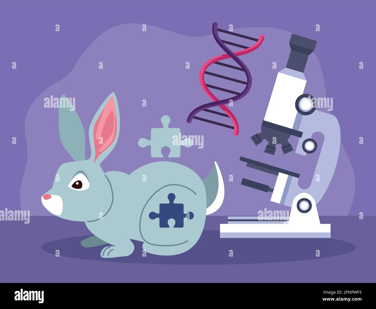 genetic testing rabbit Stock Vector Image & Art - Alamy