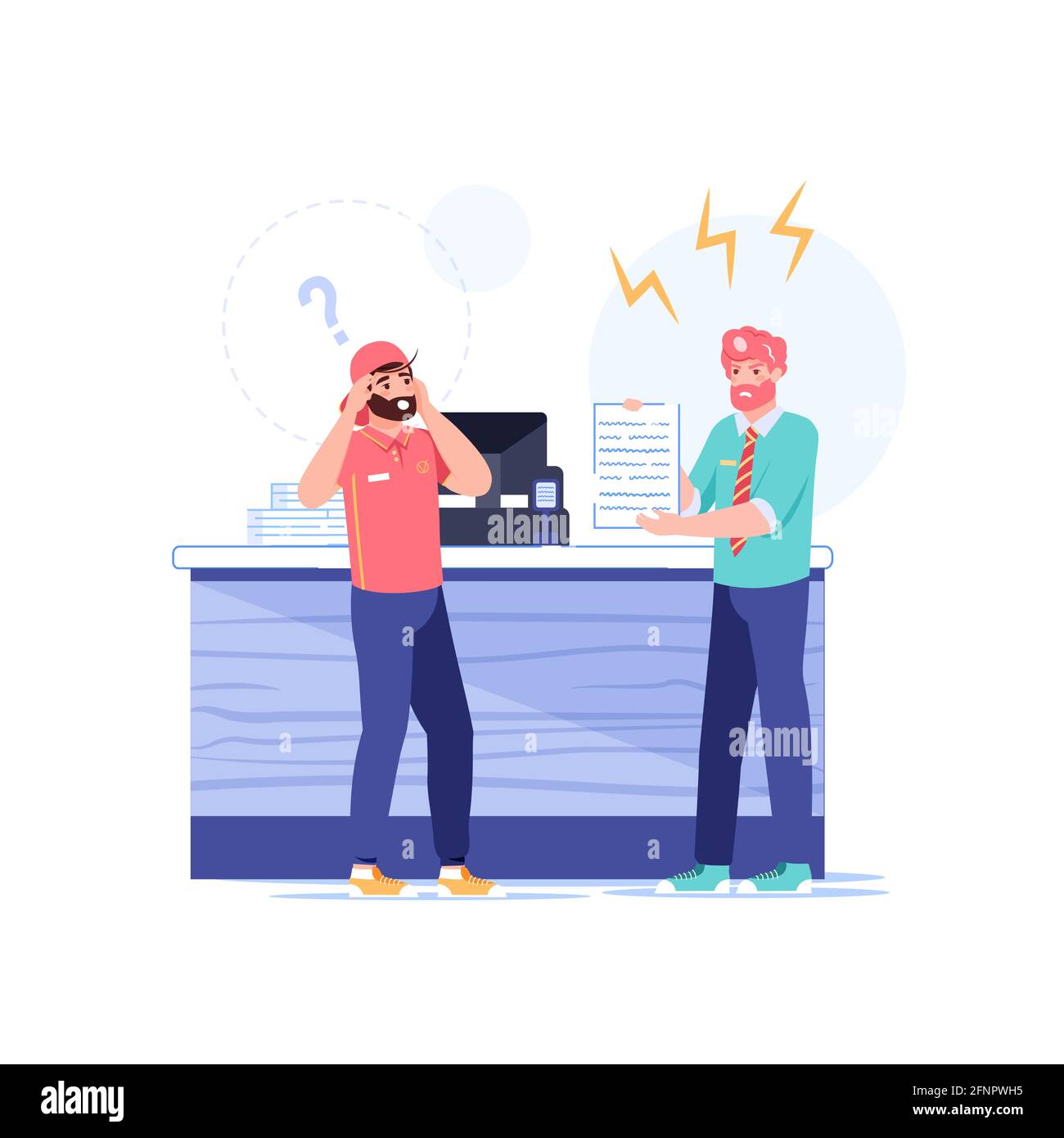 Cartoon work boss hi-res stock photography and images - Alamy