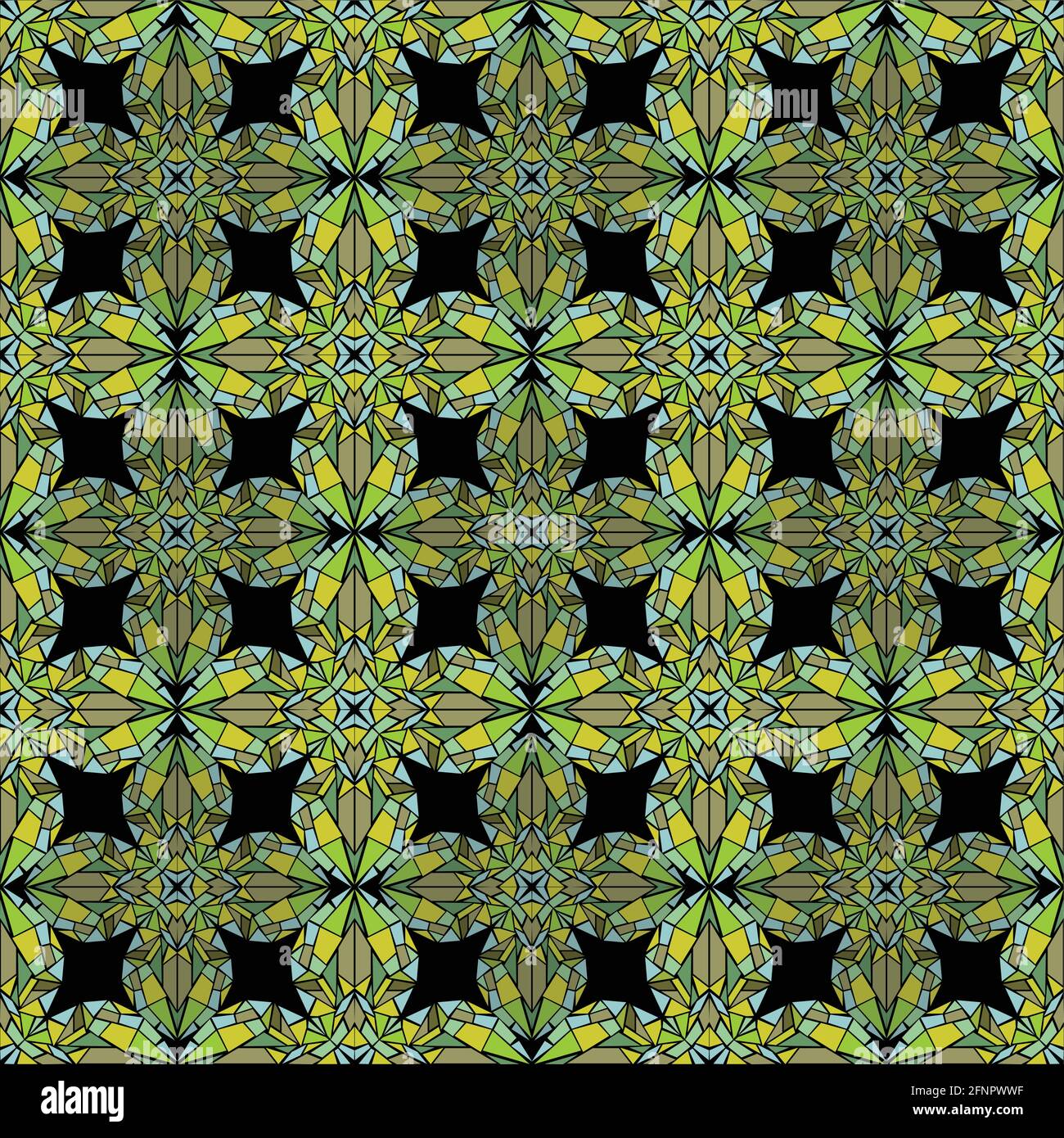 Seamless dark background with green patterns composed of shards Stock ...