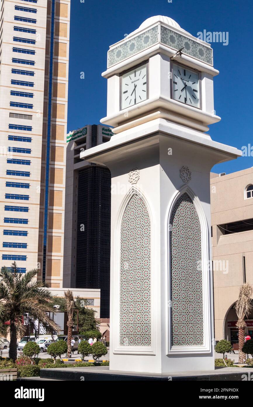 Clock Tower in Kuwait City Stock Photo - Alamy