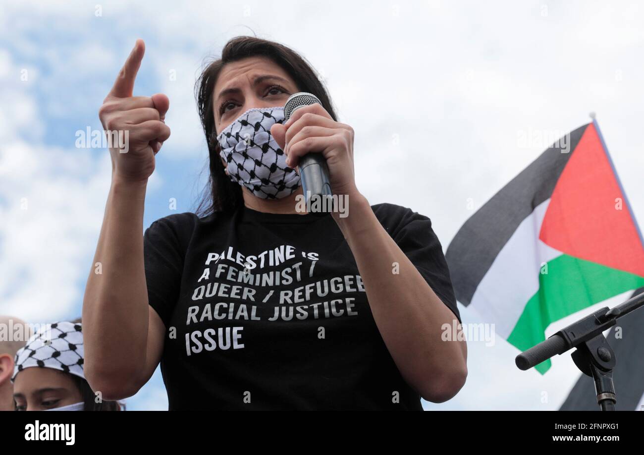 Rashida tlaib protest hi-res stock photography and images - Alamy