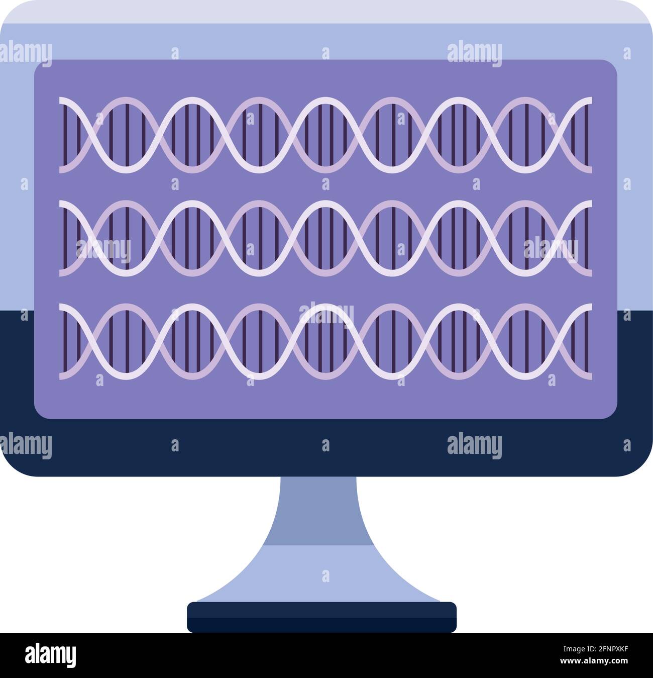 desktop with dna Stock Vector Image & Art - Alamy