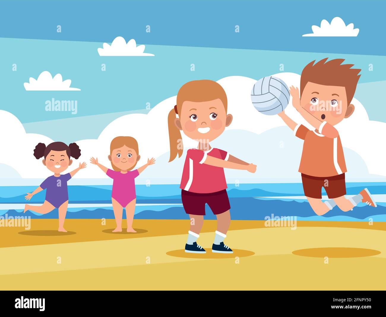 Dancing Kids On The Beach High Resolution Stock Photography and Images ...