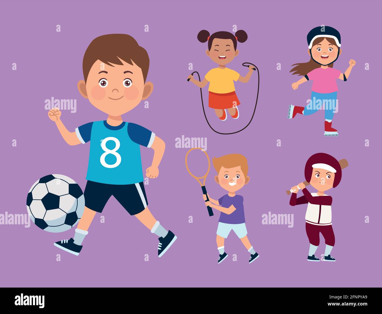five children activities Stock Vector Image & Art - Alamy