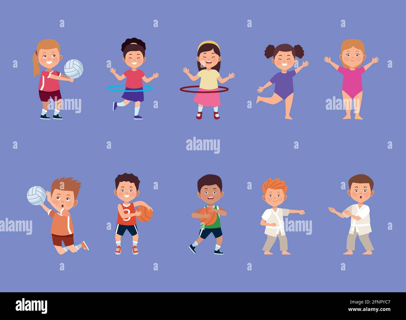 ten kids activities Stock Vector Image & Art - Alamy
