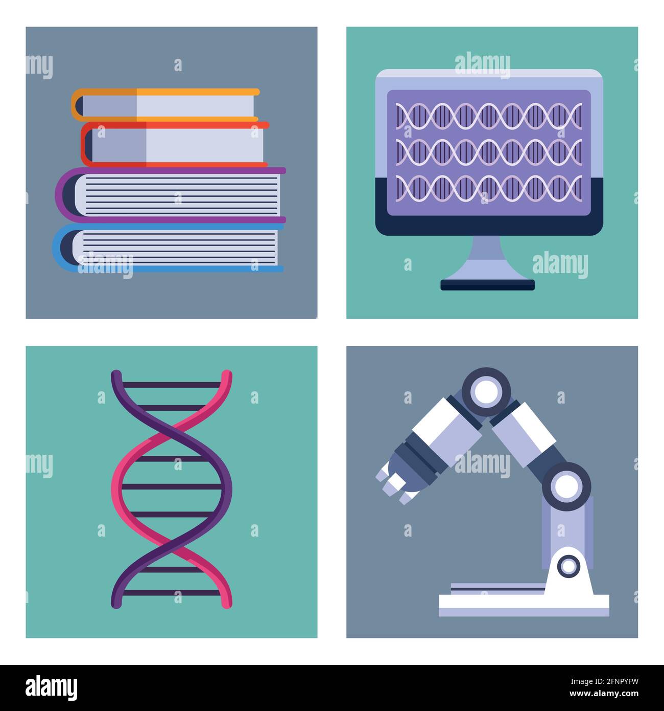 genetic testing four items Stock Vector Image & Art - Alamy