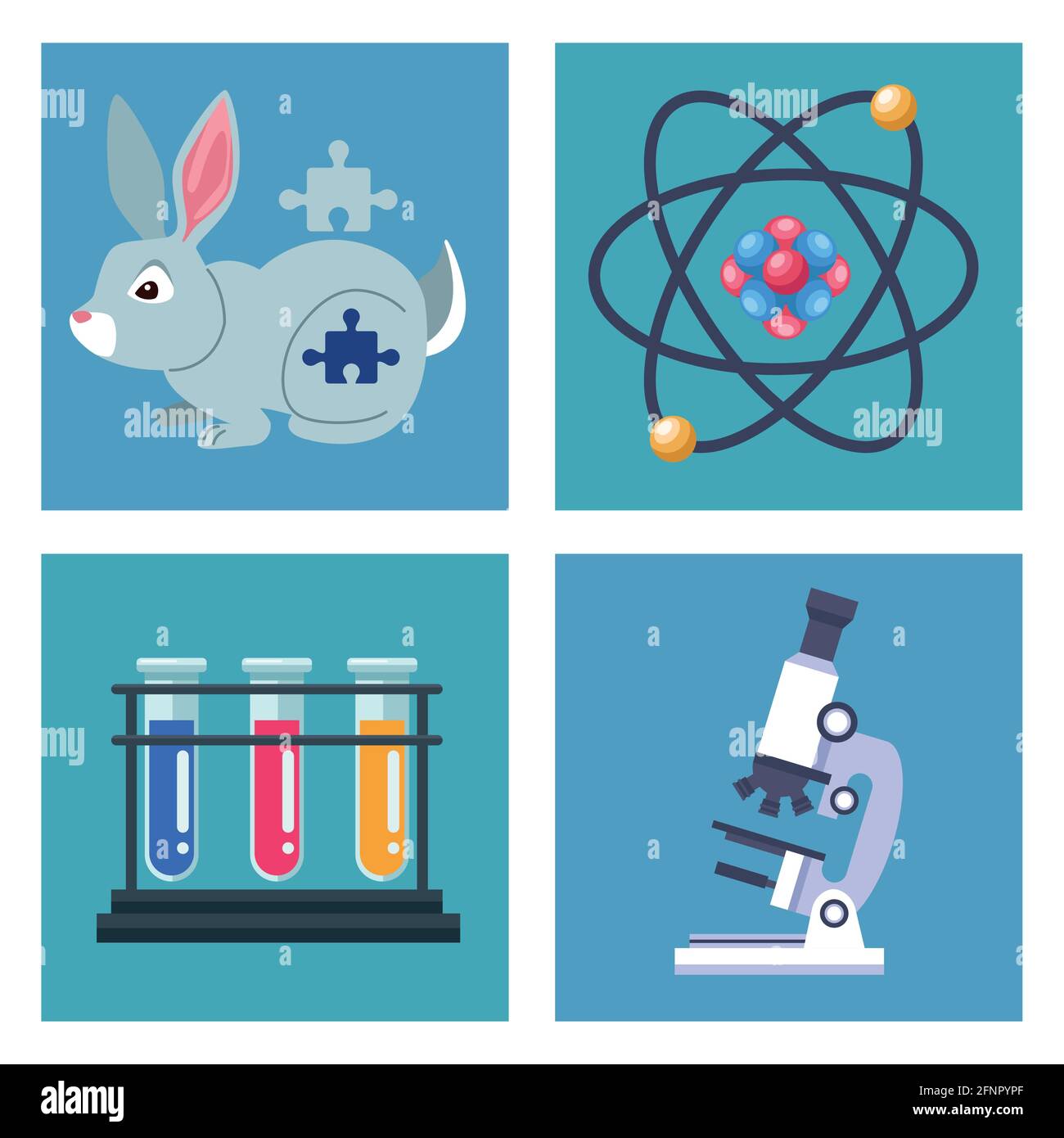 four genetic testing items Stock Vector Image & Art - Alamy