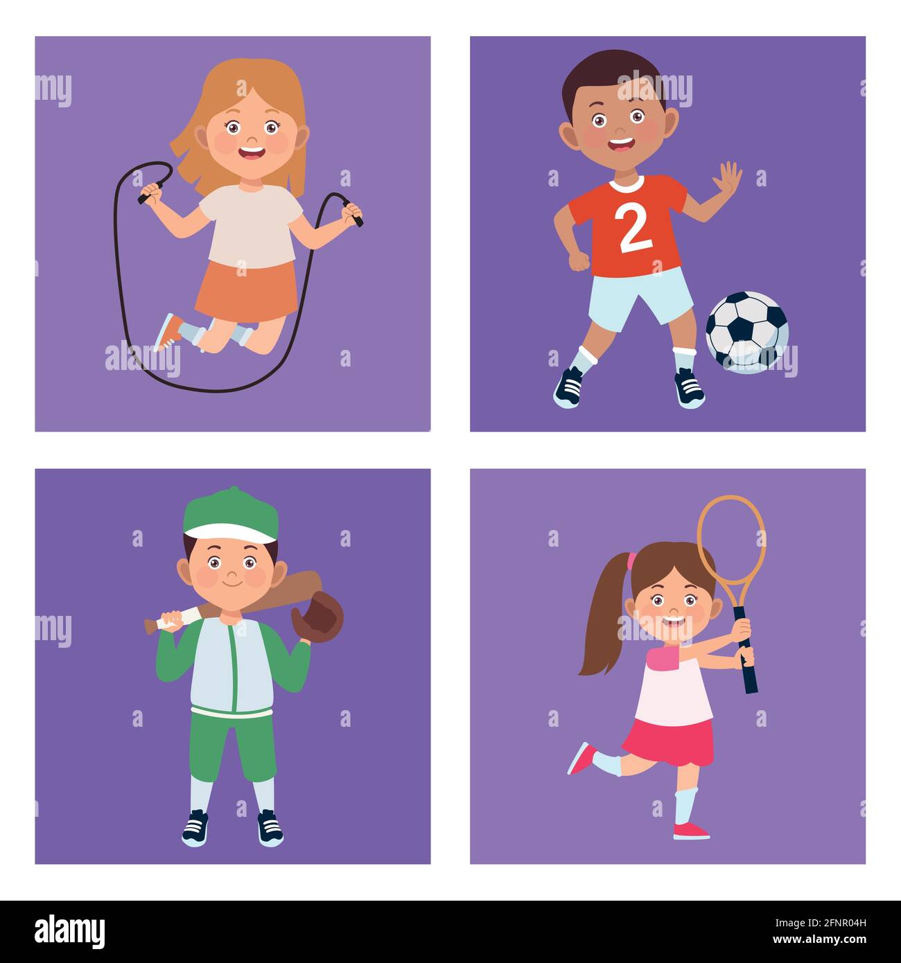 four children activities Stock Vector Image & Art - Alamy