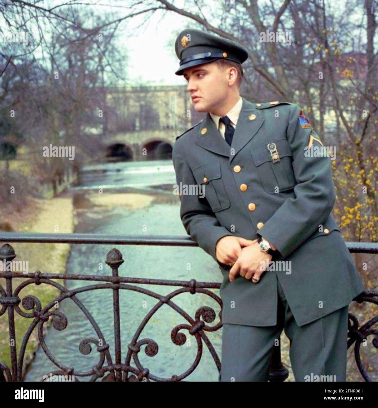 ELVIS PRESLEY (1935-1977) American singer and film actor during his ...