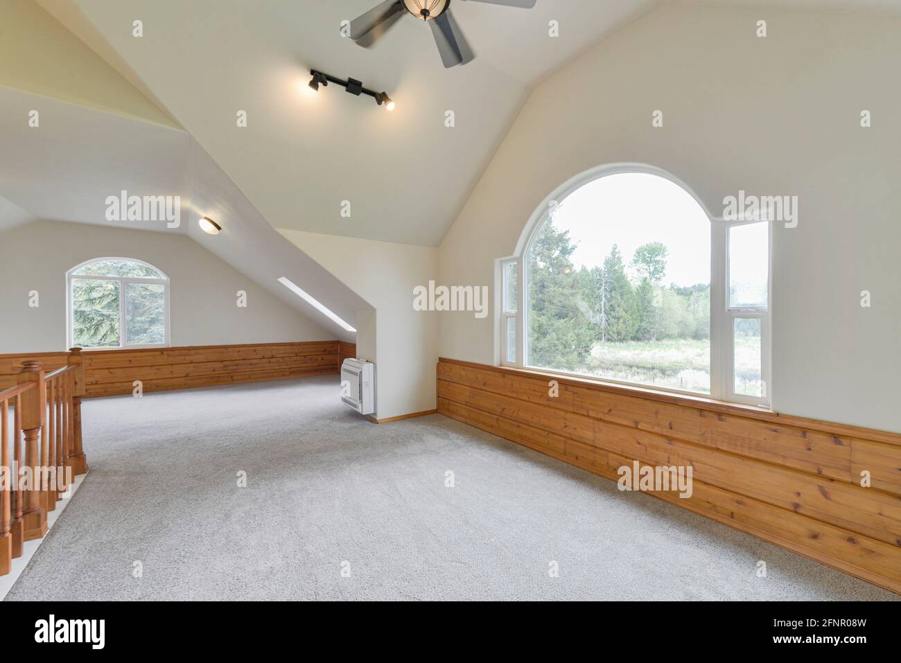 Modern empty residential bedroom interior Stock Photo - Alamy