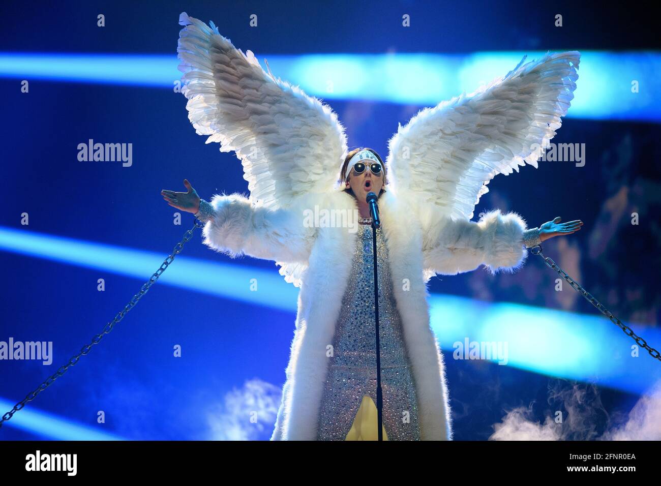 Rotterdam, Netherlands. 18th May, 2021. Singer Tix (Norway) performs ...