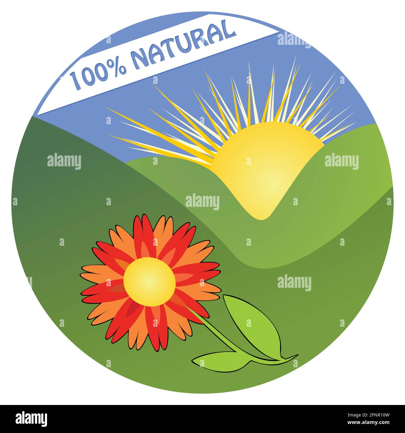 Natural flower in mountain Stock Vector Images - Alamy