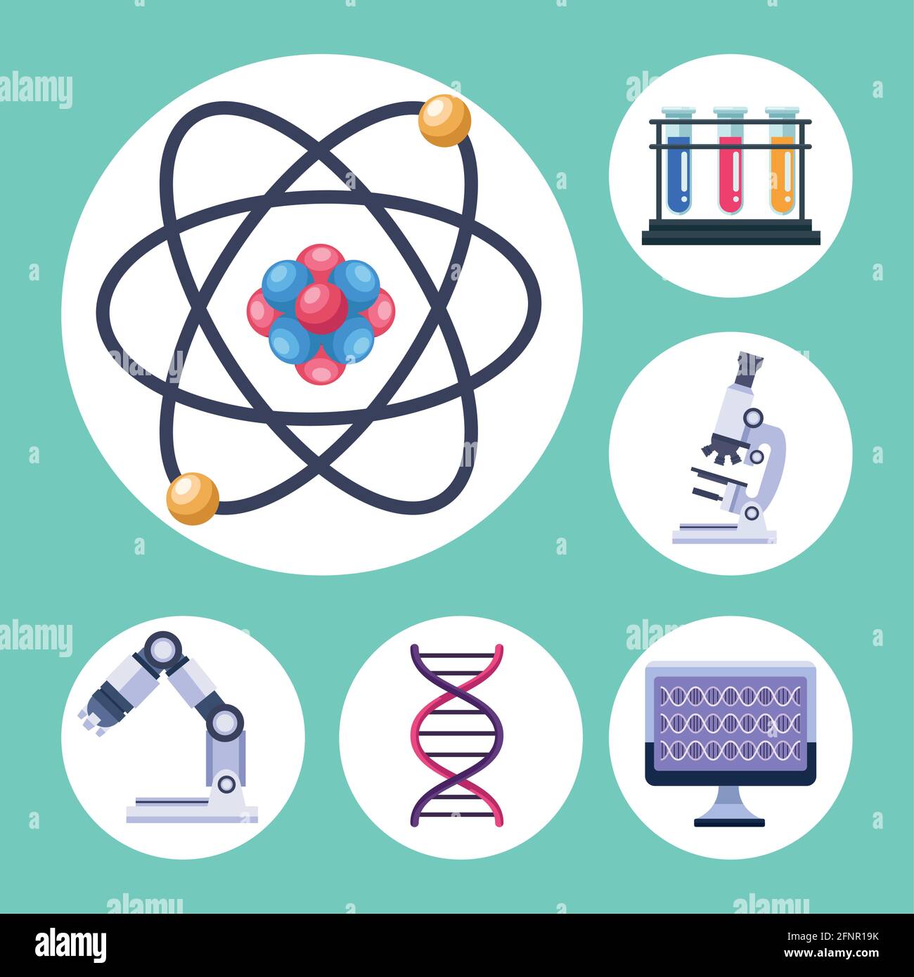 six genetic testing items Stock Vector Image & Art - Alamy