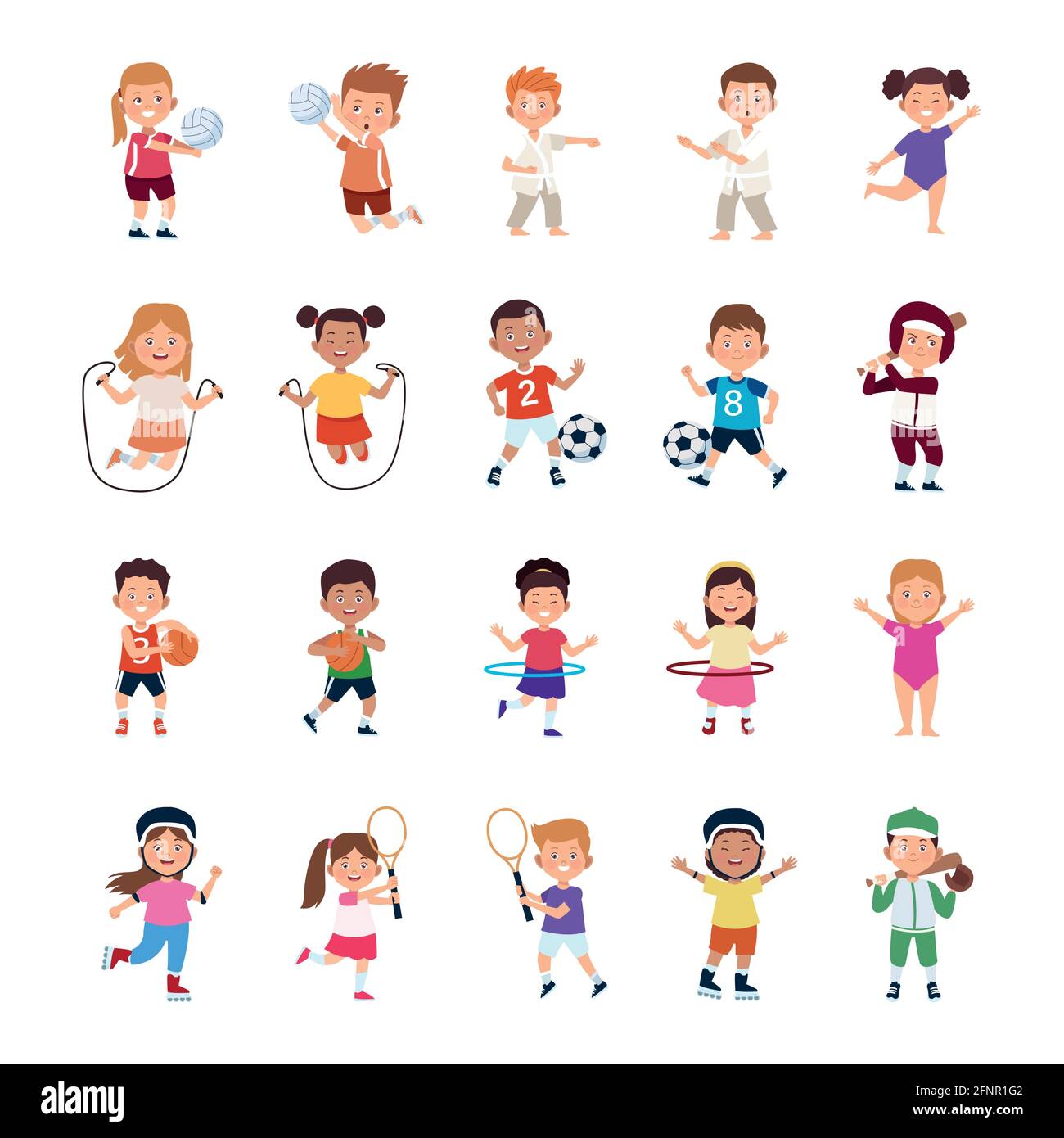 twenty children activities Stock Vector Image & Art - Alamy