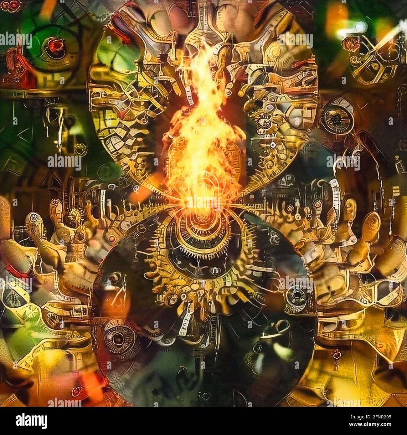 Subconscious visions art. 3D rendering Stock Photo - Alamy