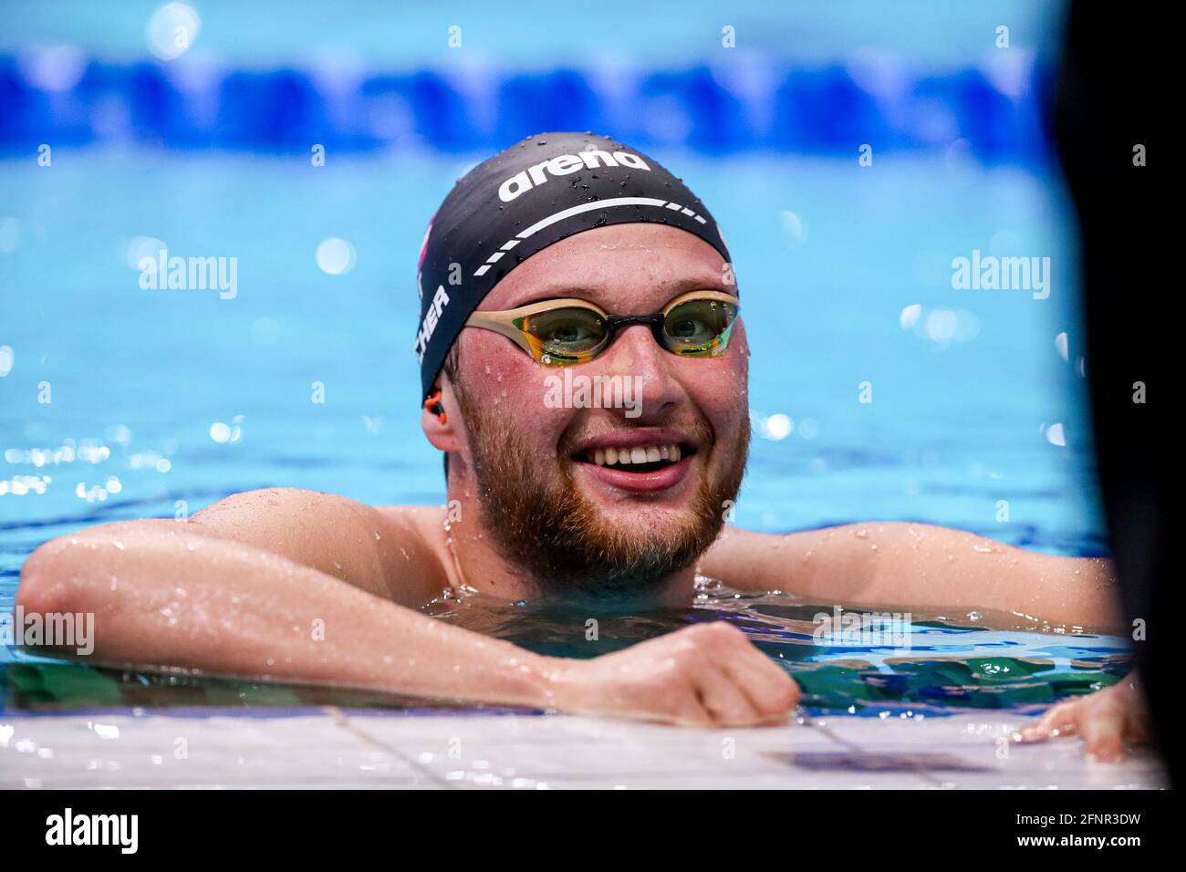BUDAPEST, HUNGARY - MAY 18: Simon Bucher of Austria during the LEN ...