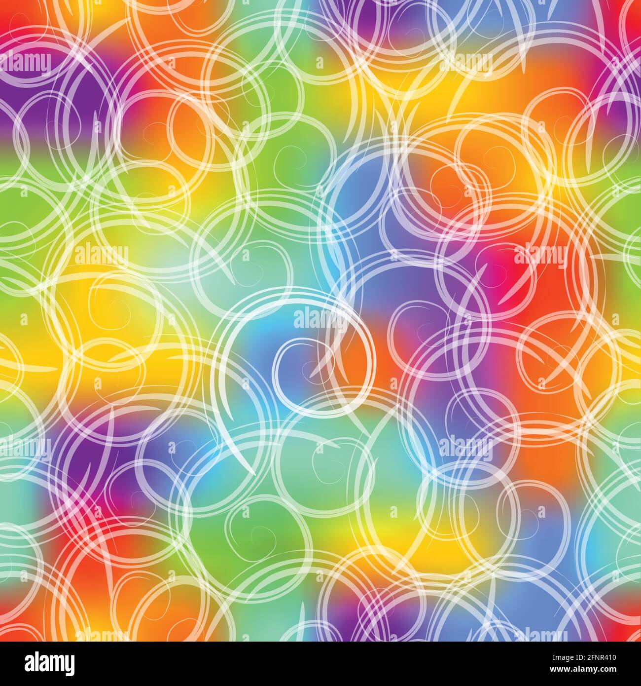 Seamless mottled background in gaudy colors with white swirls Stock ...