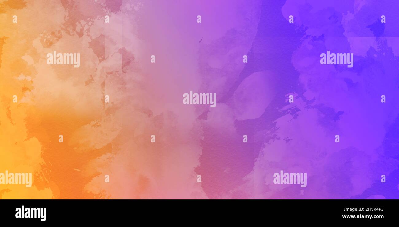 Modern Blue and Yellow gradient with watercolor banner style background ...