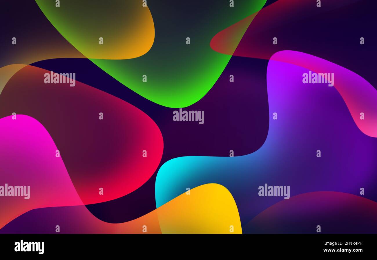 New glowing shapes wall hi-res stock photography and images - Alamy