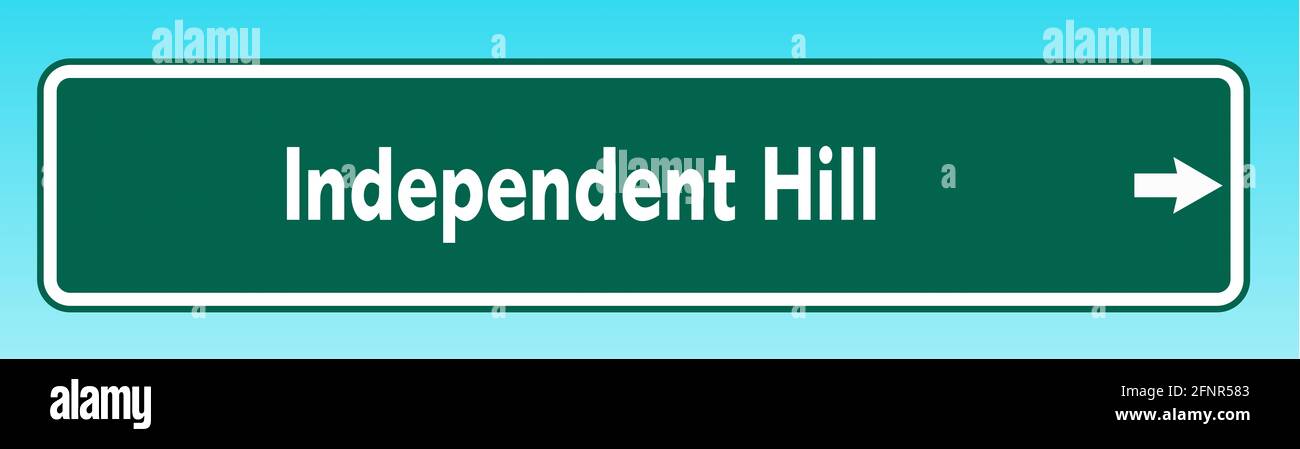 A graphic illlustration of an American road sign pointing to ...