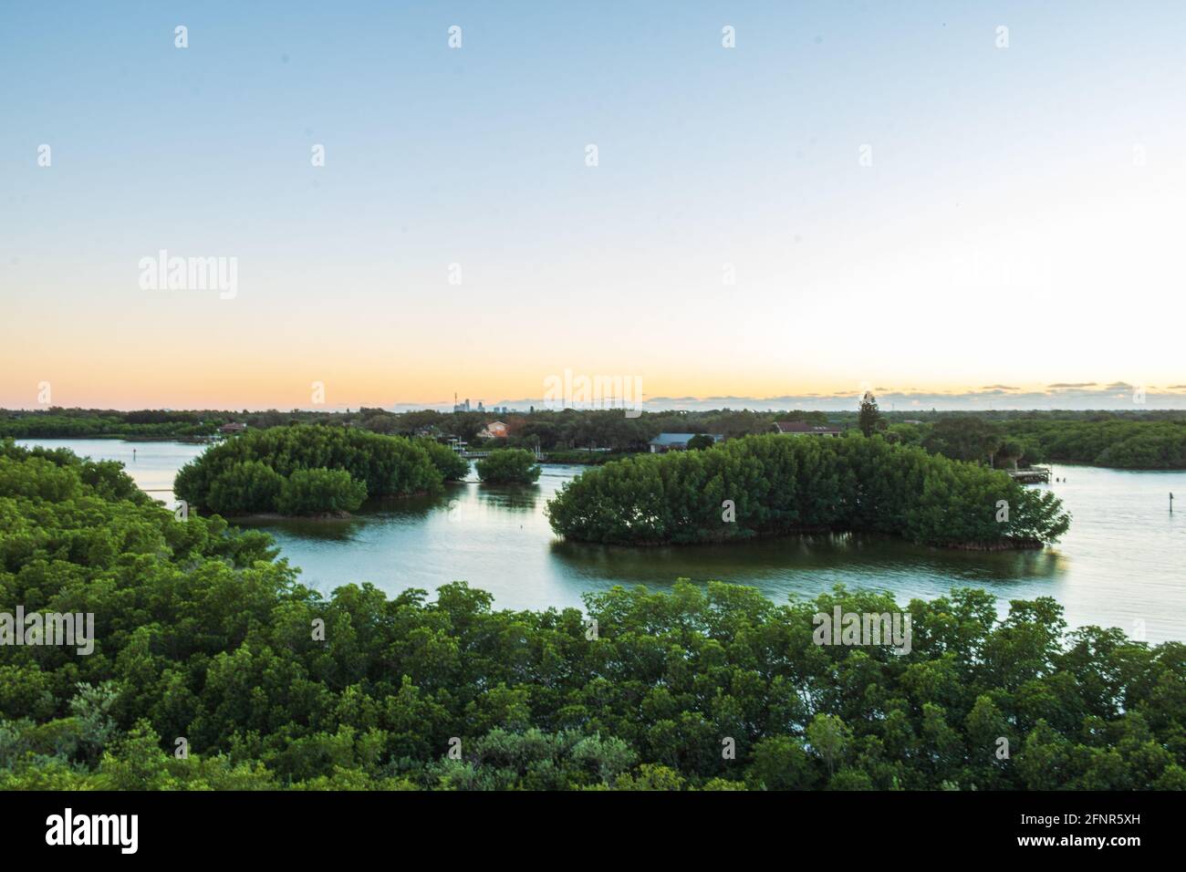 Breathtaking view of the Weedon Island Preserve in Florida, USA Stock ...