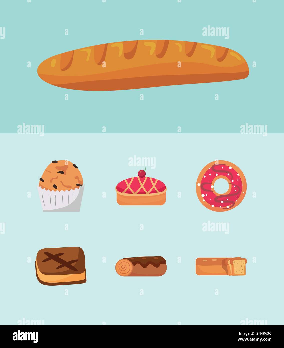 seven bakery icons Stock Vector Image & Art - Alamy