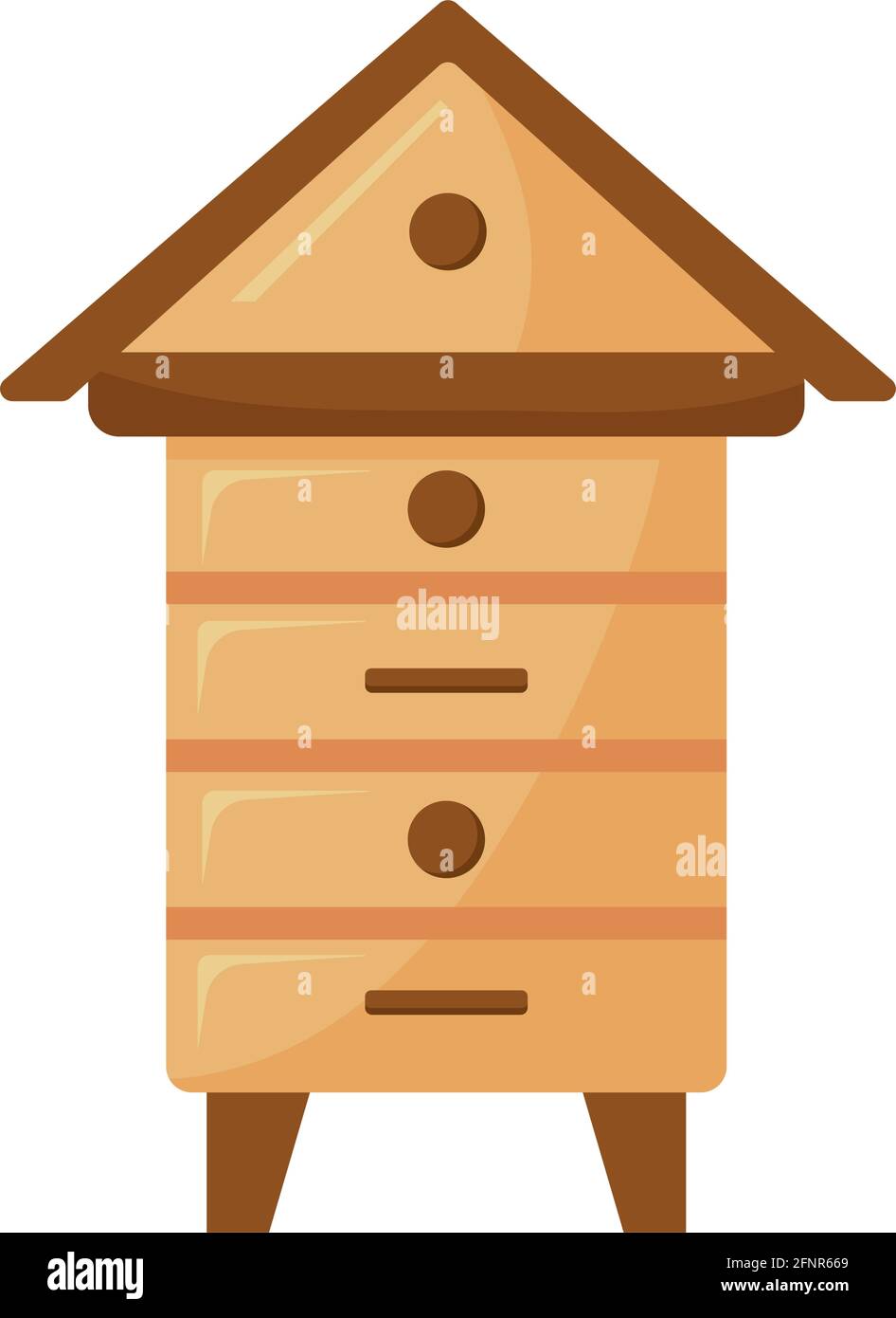 wooden beehives structure Stock Vector Image & Art - Alamy