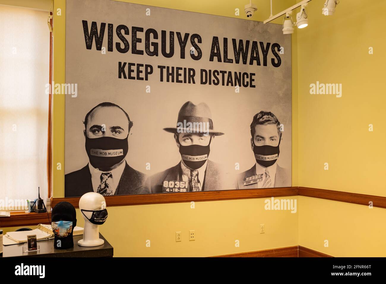 Las Vegas, FEB 15, 2021 - Interior view of The Mob Museum Stock Photo ...