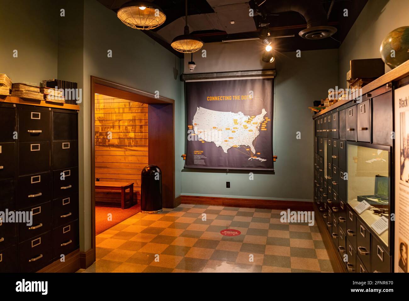 Las Vegas, FEB 15, 2021 - Interior view of The Mob Museum Stock Photo ...