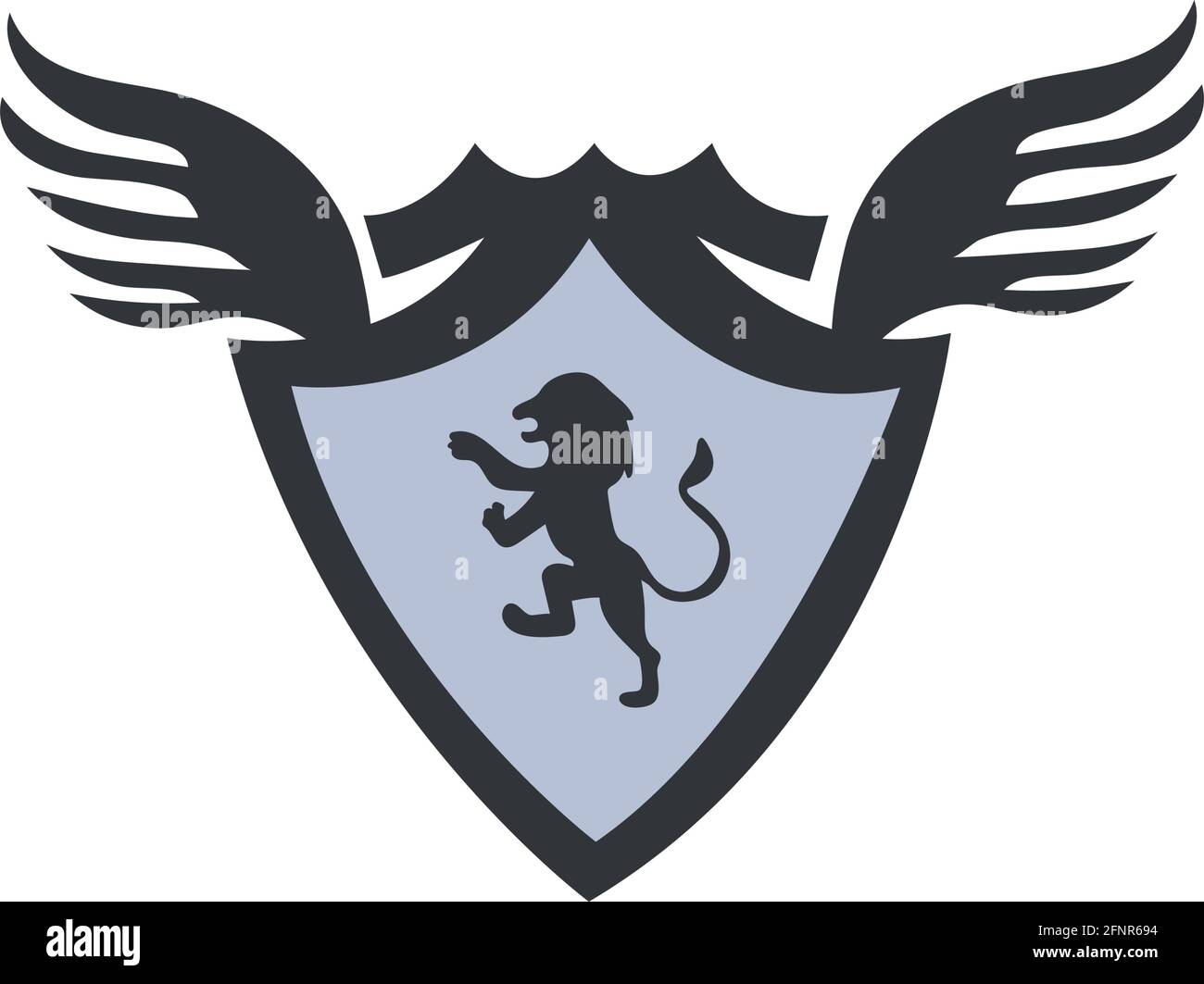 shield with lion Stock Vector Image & Art - Alamy