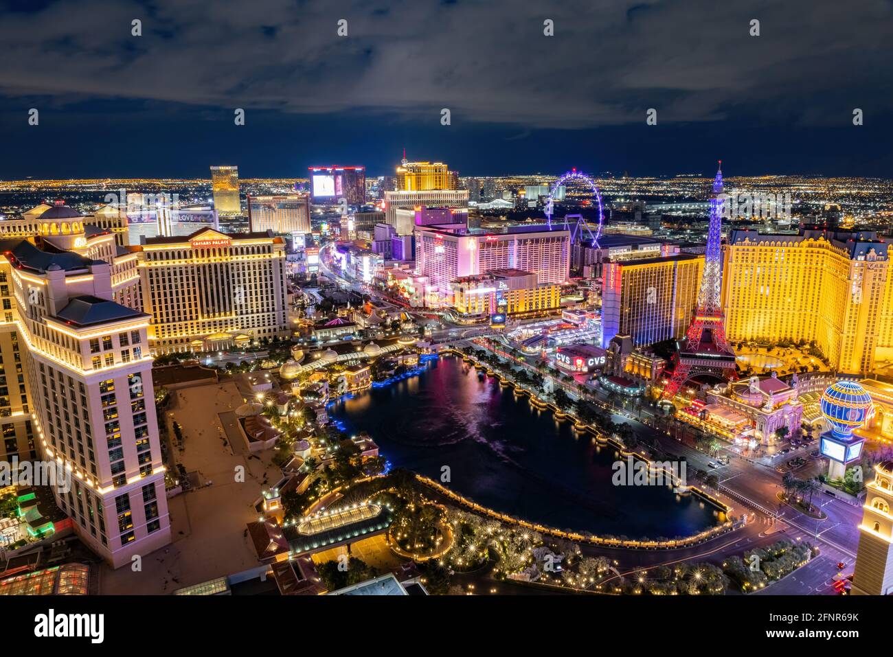 Resorts world las vegas skyline hi-res stock photography and images - Alamy