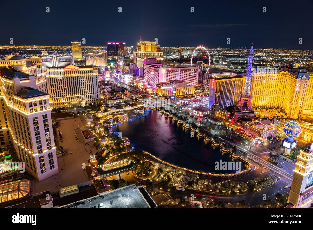 Resorts world las vegas skyline hi-res stock photography and images - Alamy