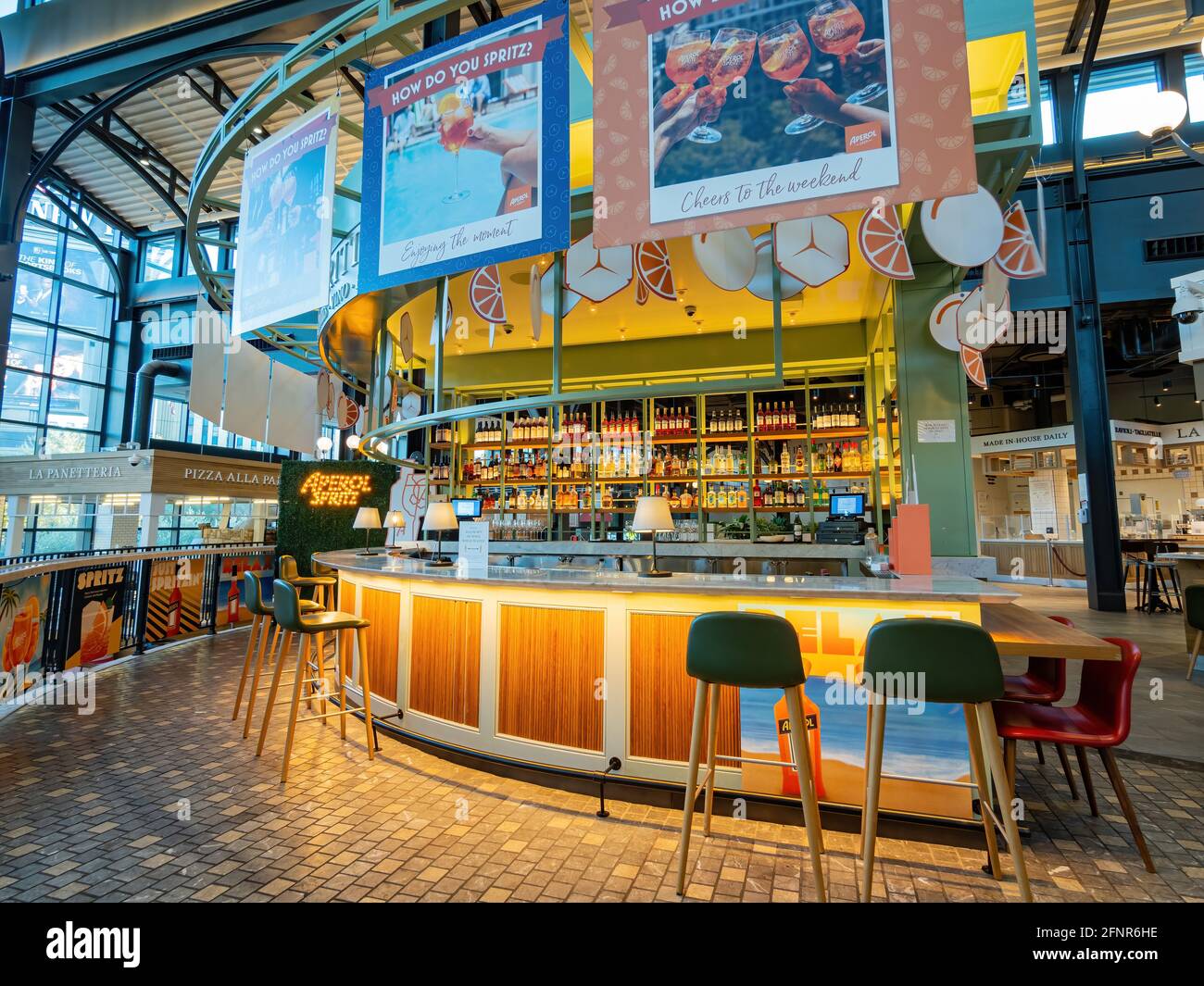 Las Vegas, JAN 21, 2021 - Interior view of the Eataly Park MGM Stock ...