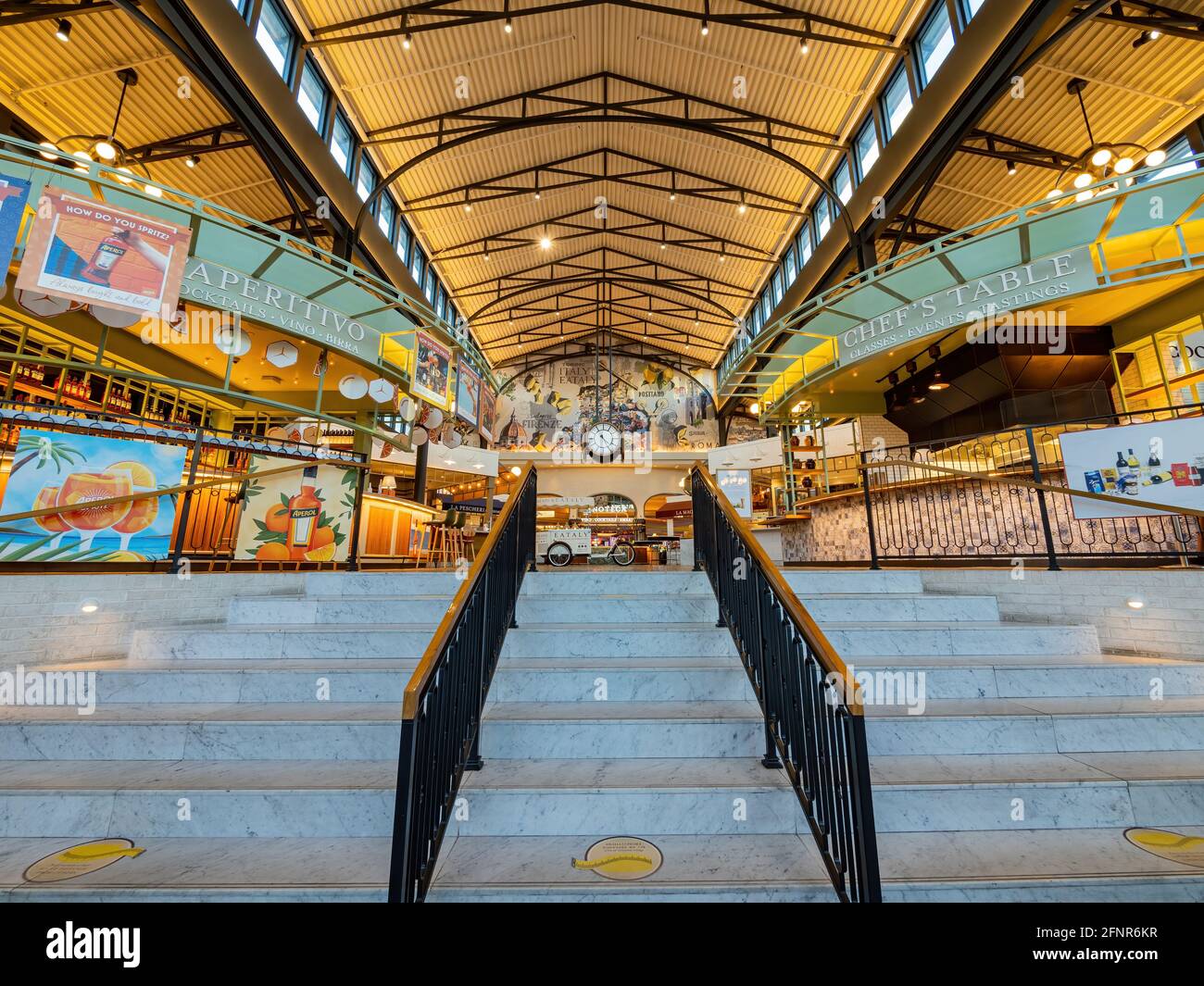 Las Vegas, JAN 21, 2021 - Interior view of the Eataly Park MGM Stock ...